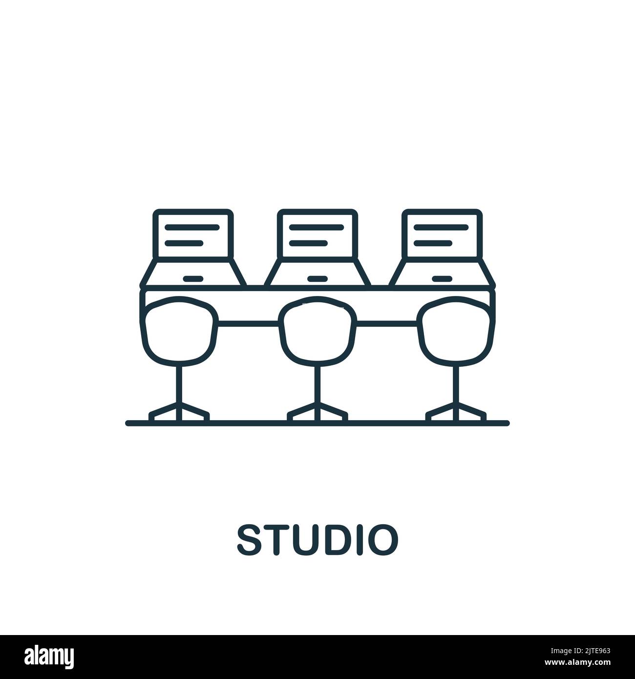 Usability icon. Simple line element web design symbol for templates ...