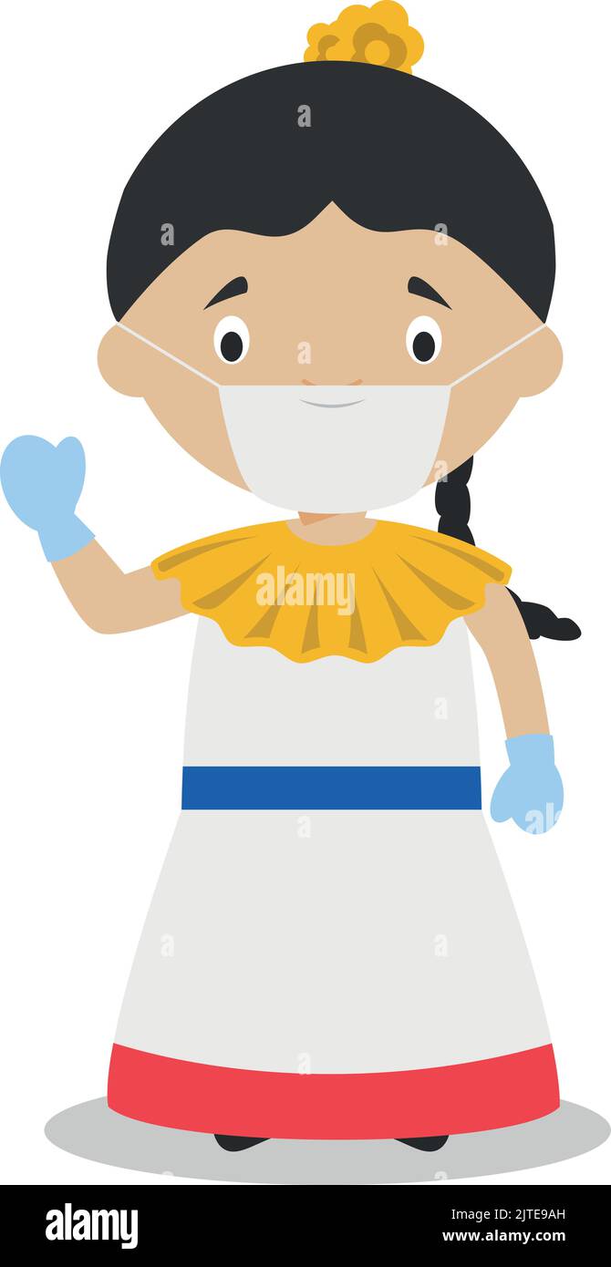 Character from Venezuela dressed in the traditional way and with ...