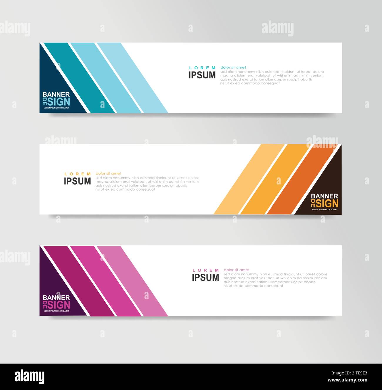 The horizontal web banners for website header, flyer invitation with ...