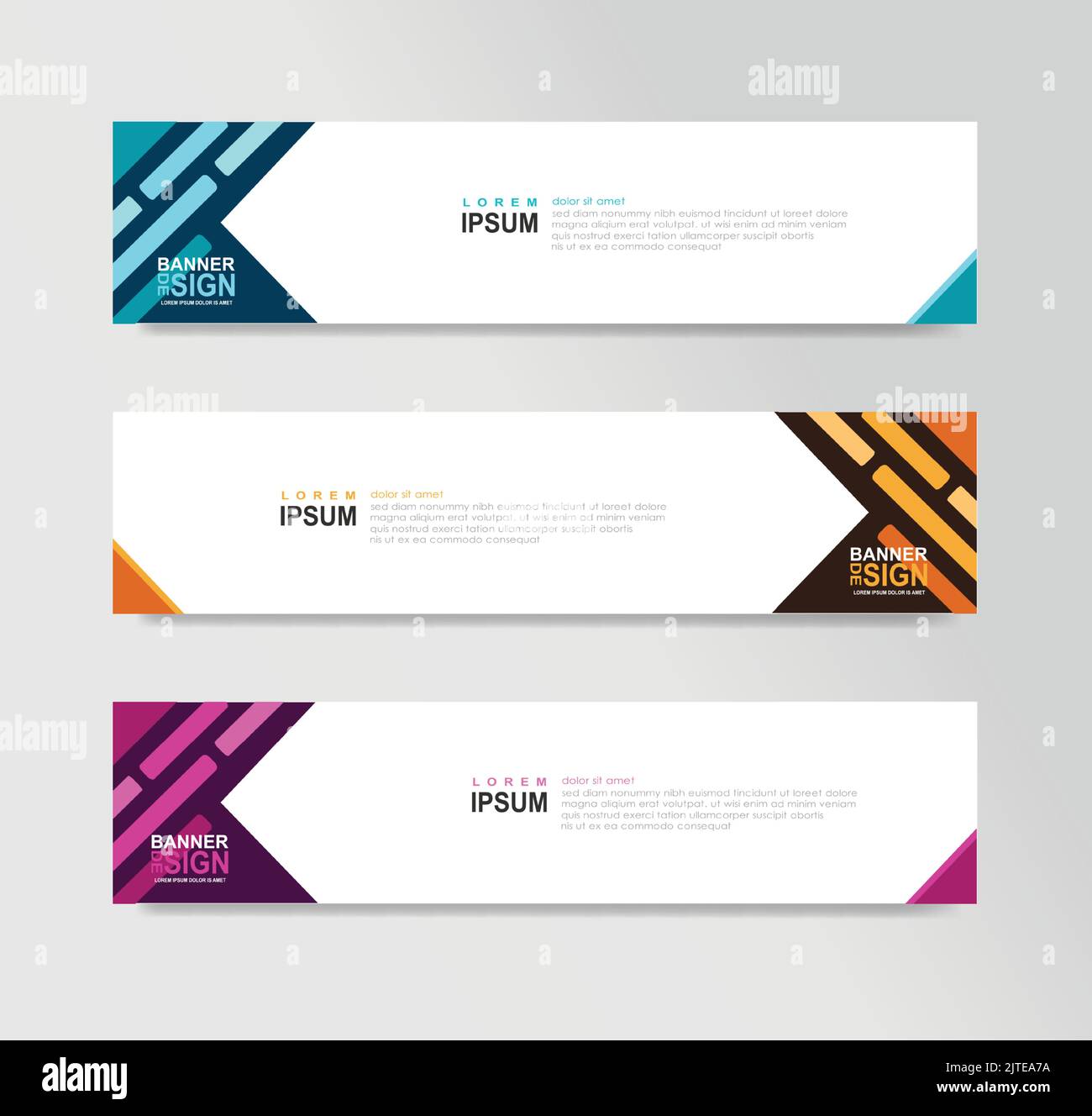 The horizontal web banners for website header, flyer invitation with ...