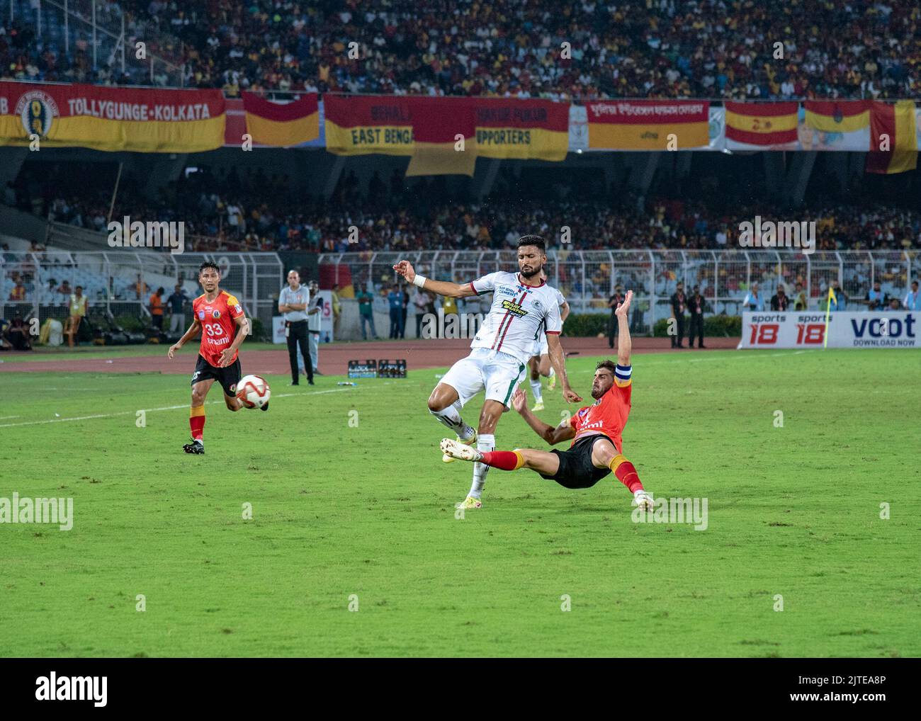 Kolkata, India. 28th Aug, 2022. Different moments of Group-B match of ...