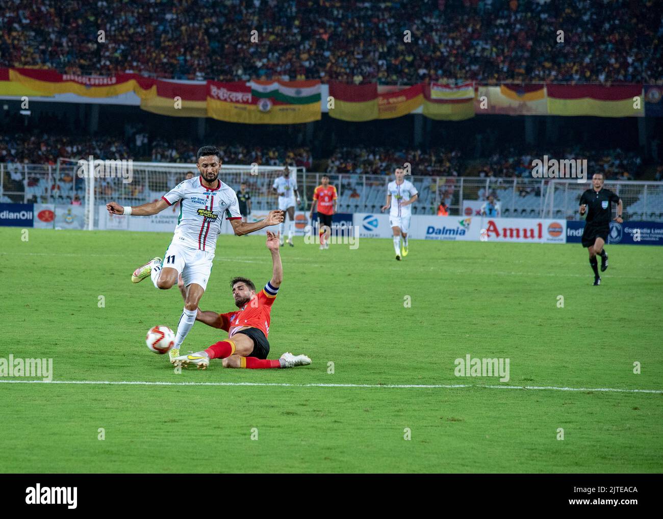 Kolkata, India. 28th Aug, 2022. Different moments of Group-B match of ...