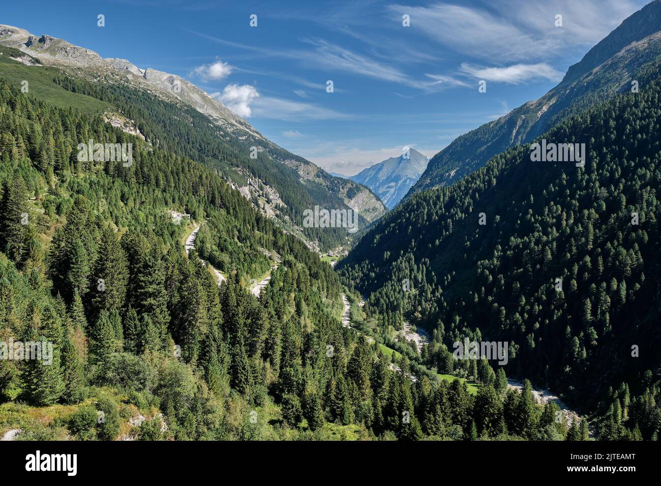 Alpine valley in Austria Stock Photo - Alamy