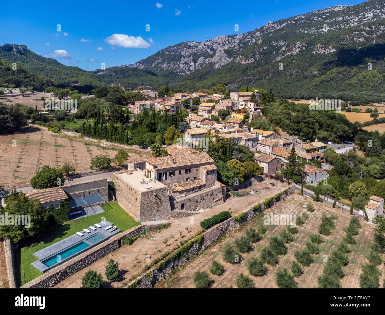 Cals Reis, Majorcan manor house, Orient village, Bunyola, Majorca ...