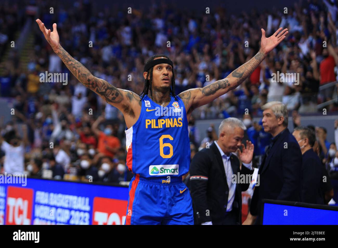 Pasay City, Metro Manila, Philippines. 29th Aug, 2022. Jordan Clarkson ...