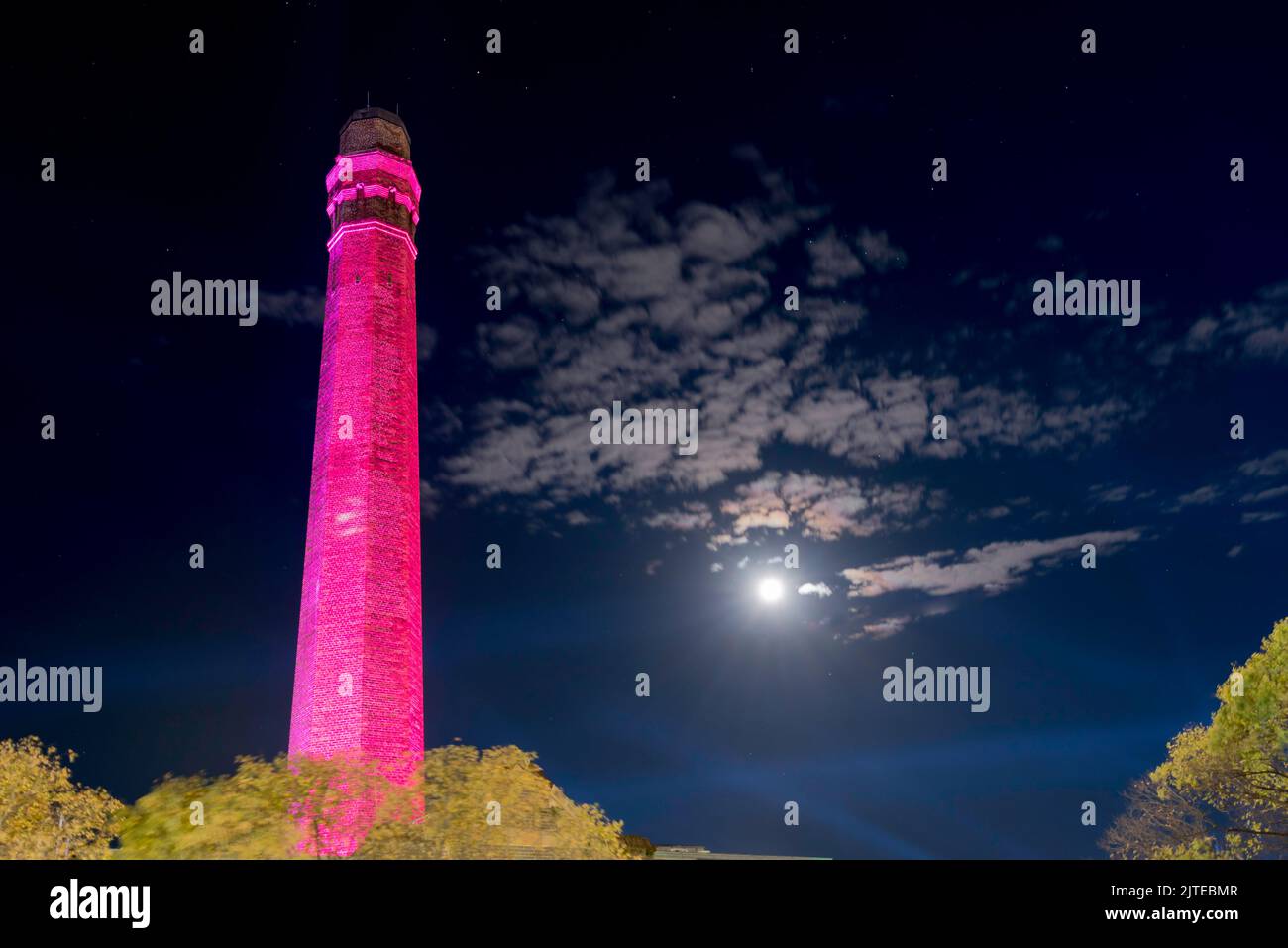 The historic brick chimney stack from the old Sydney Trams power ...