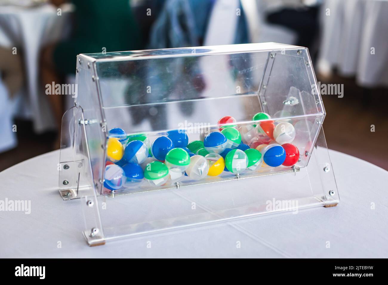 Process of prize drawings, extracting a winning numbers of lottery ...