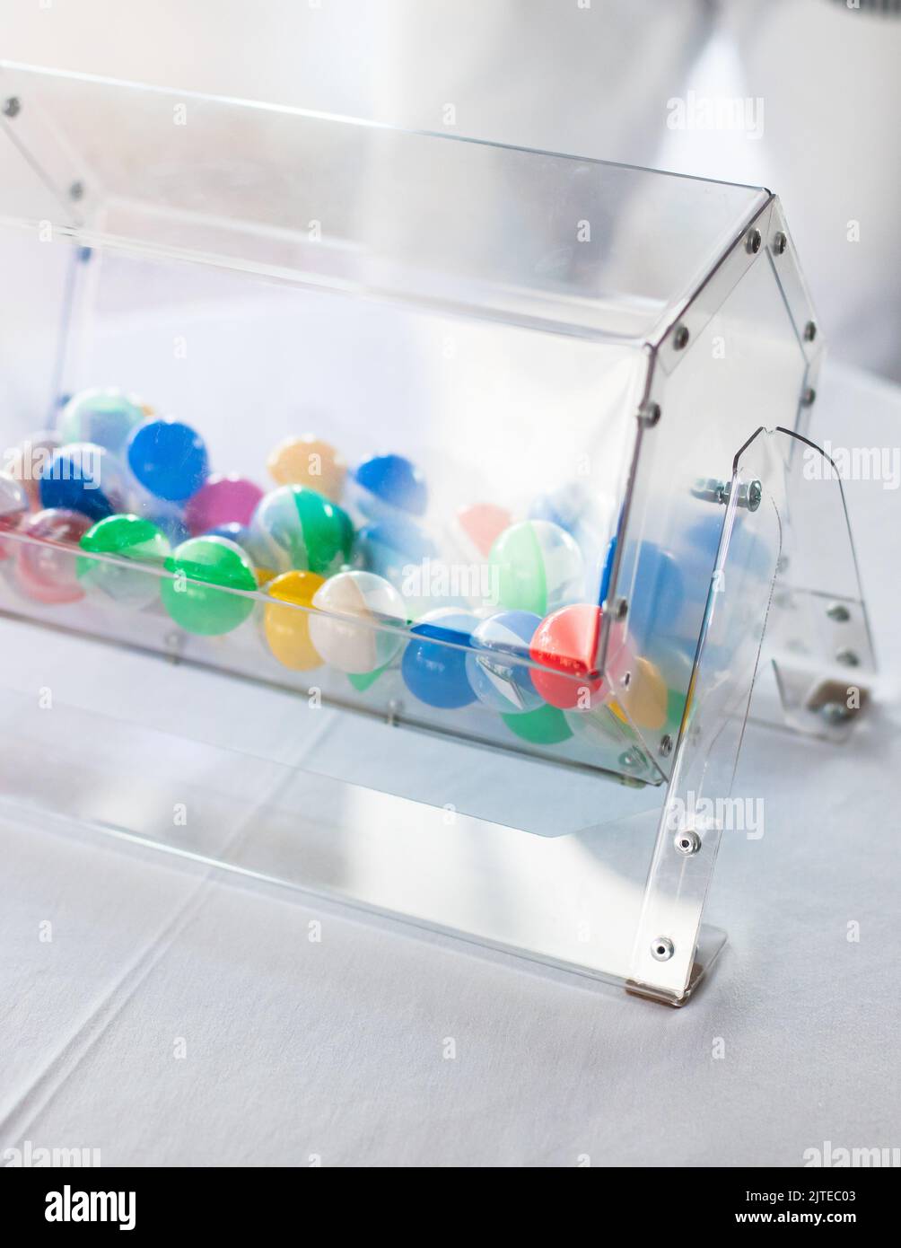 Process of prize drawings, extracting a winning numbers of lottery ...