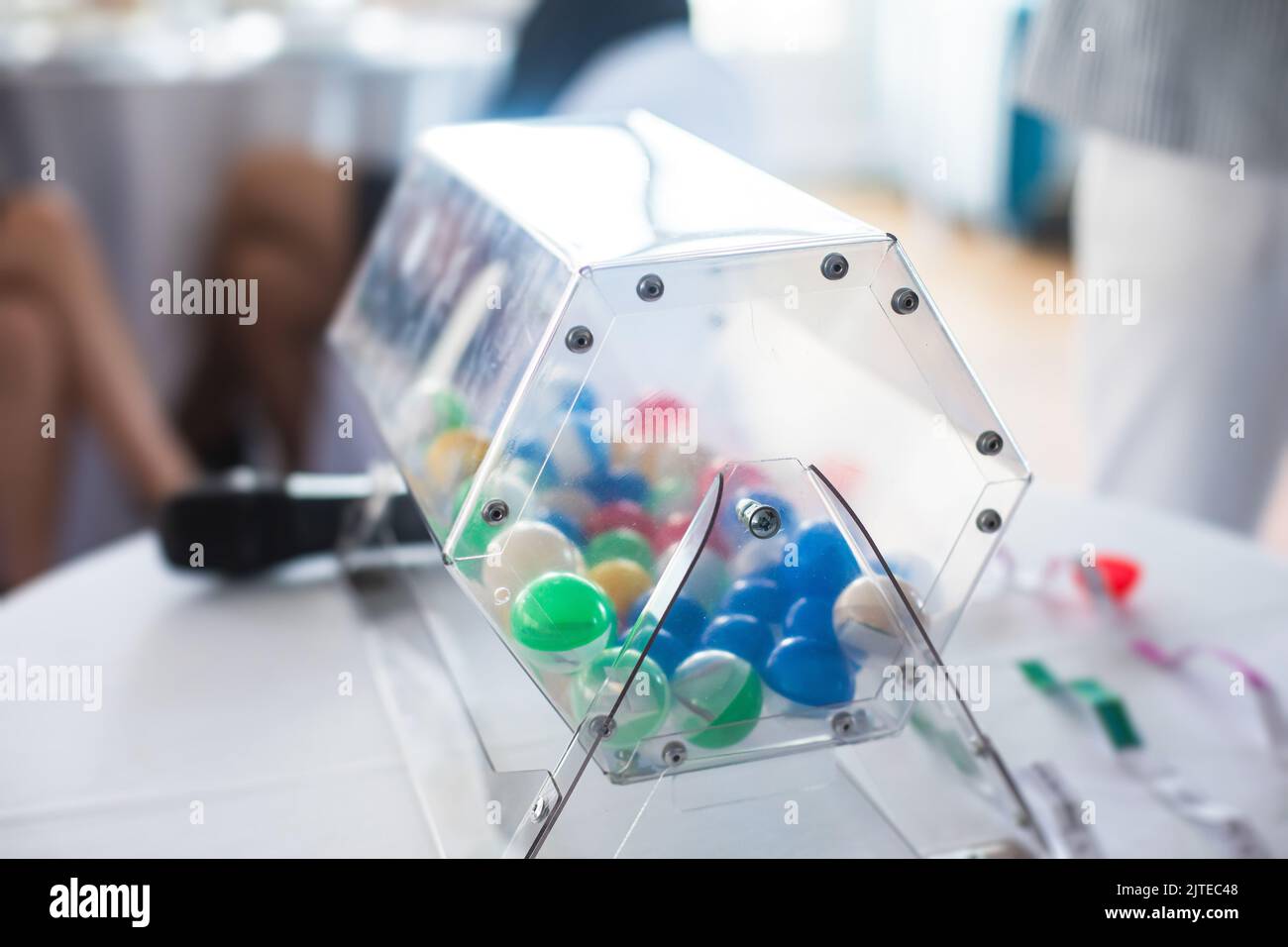 Process of prize drawings, extracting a winning numbers of lottery ...