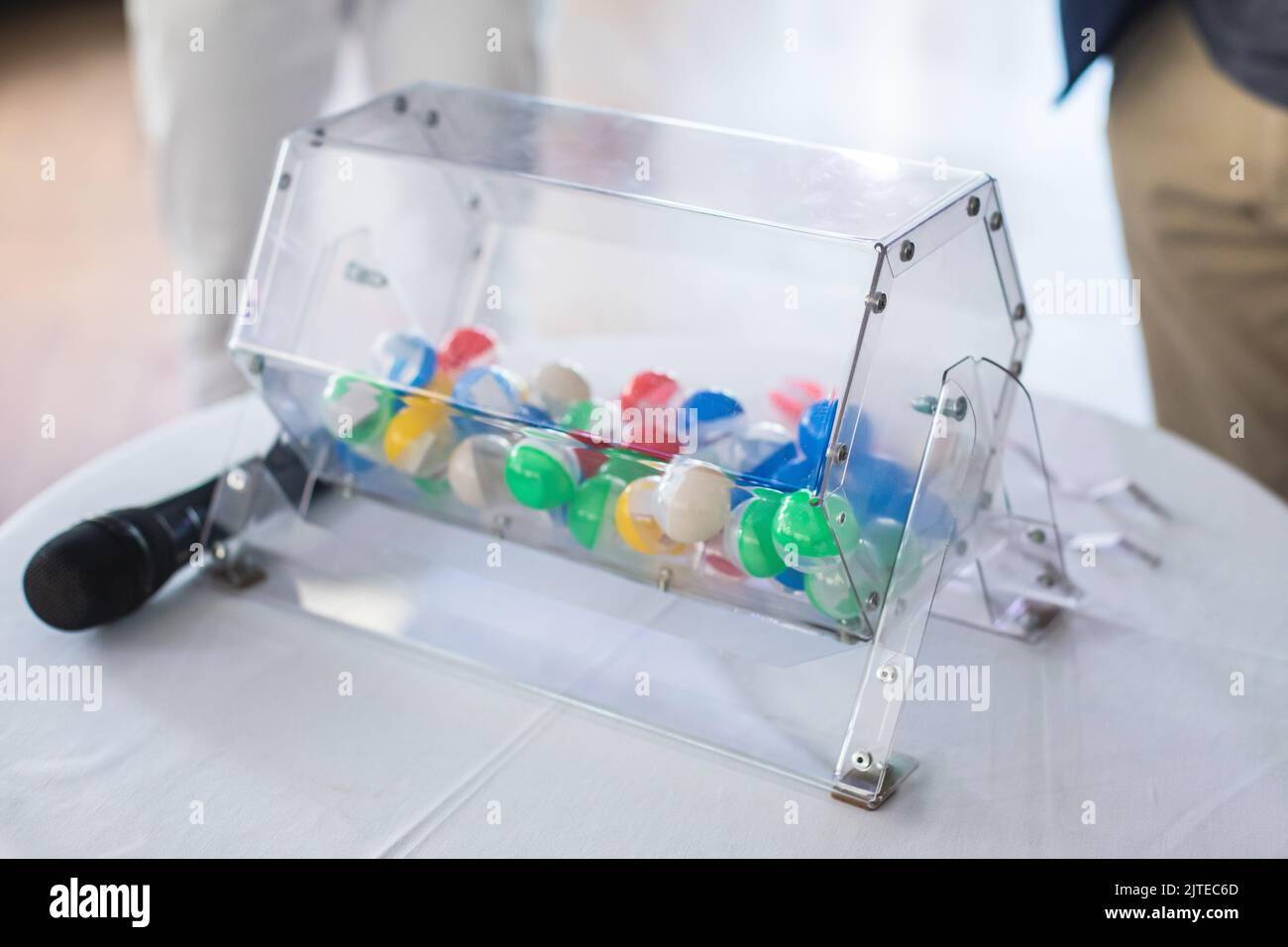 Process of prize drawings, extracting a winning numbers of lottery ...