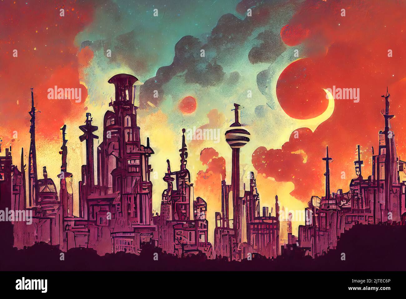 Scifi building hi-res stock photography and images - Alamy