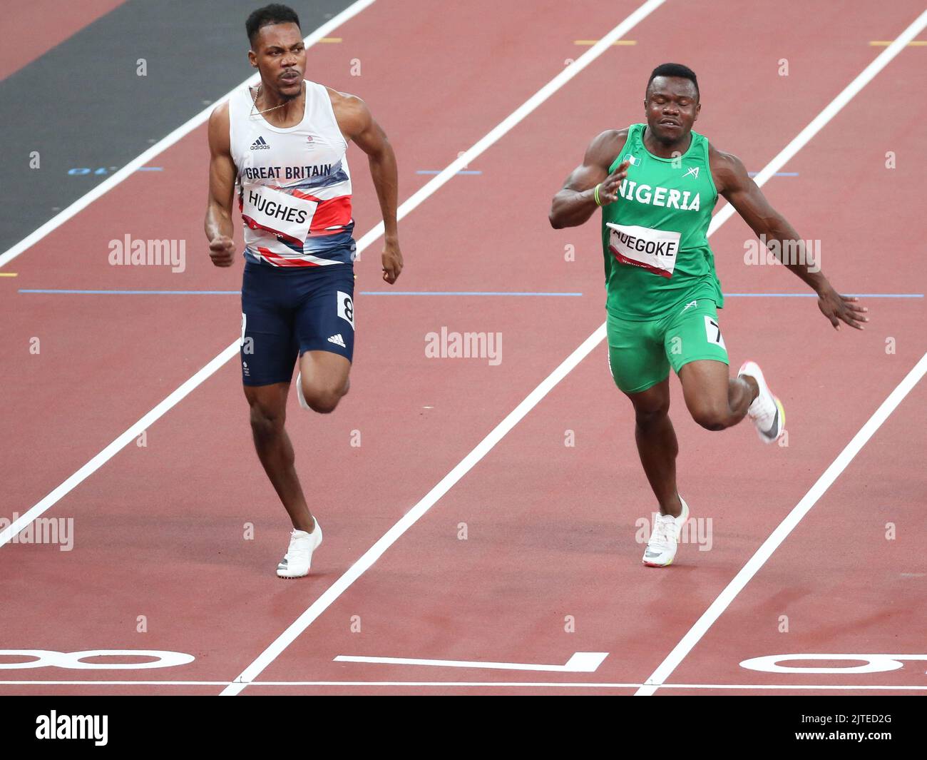August 01st, 2021 - Tokyo, Japan: Zharnel Hughes of Great Britain ...