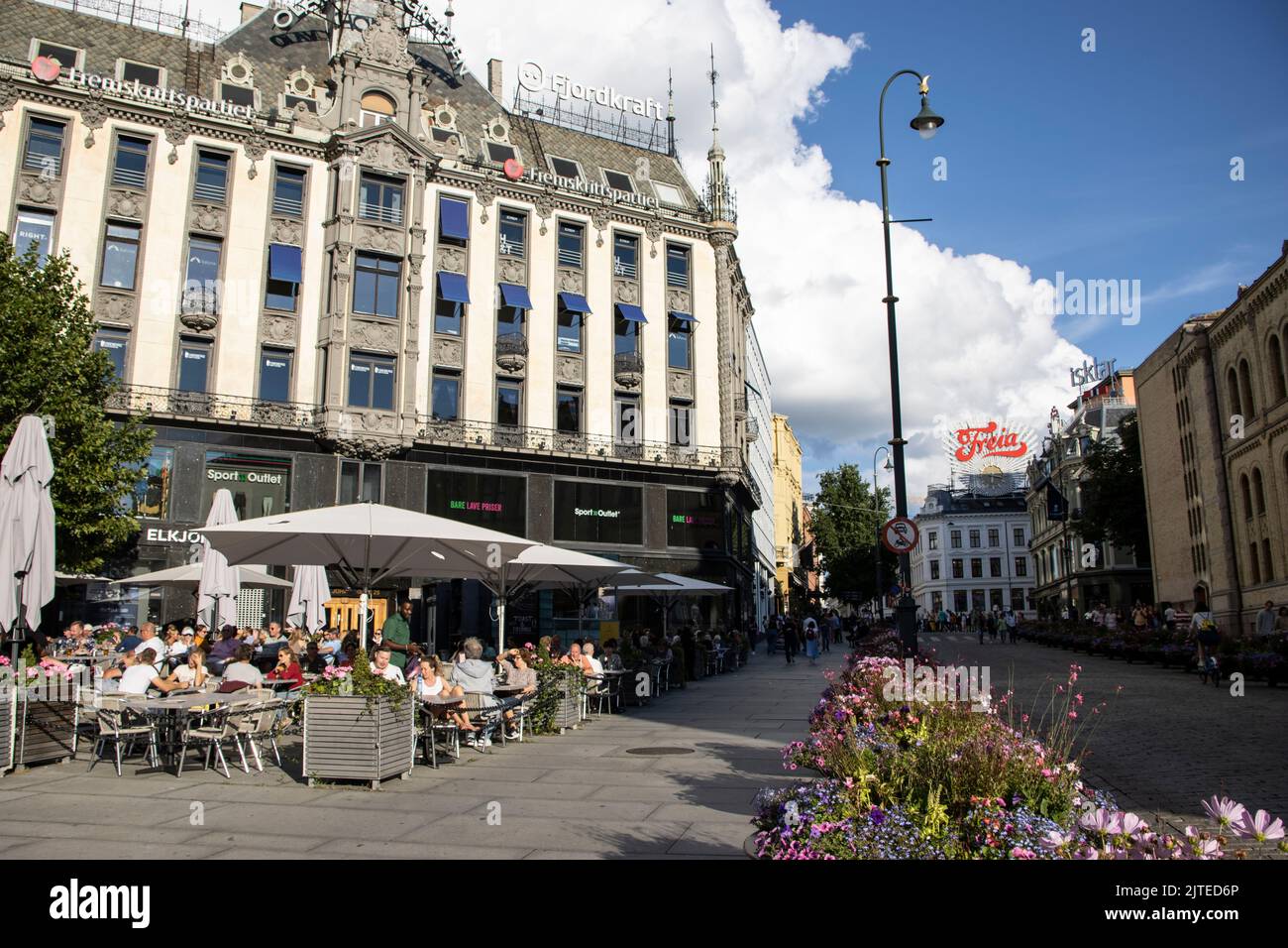 Olav Thon Gruppen building, on Stenersgata near Karl Johan Gate ...