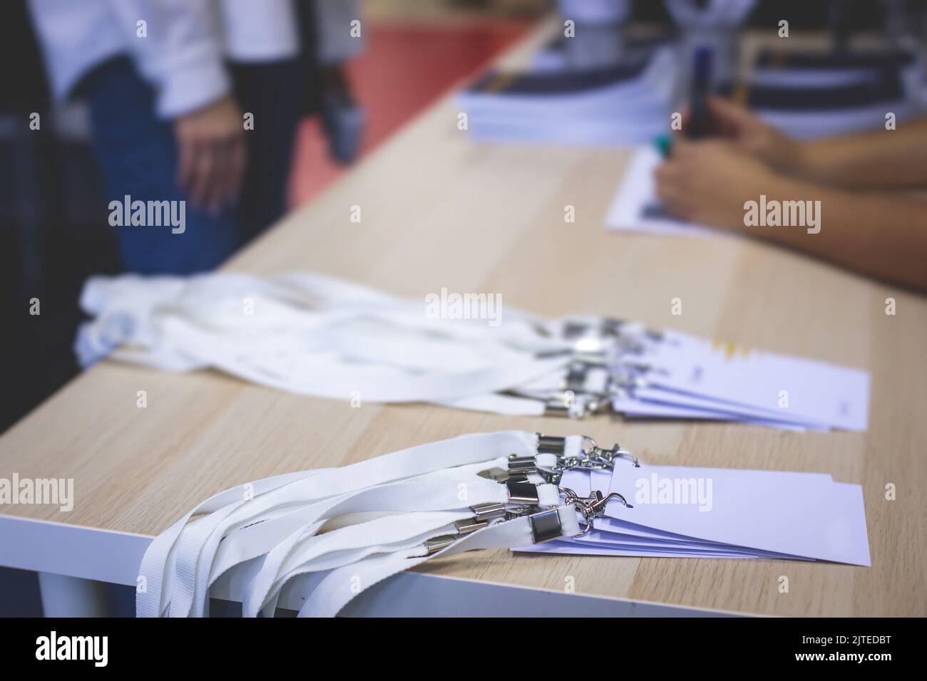 Process of checking in on a conference congress forum event ...