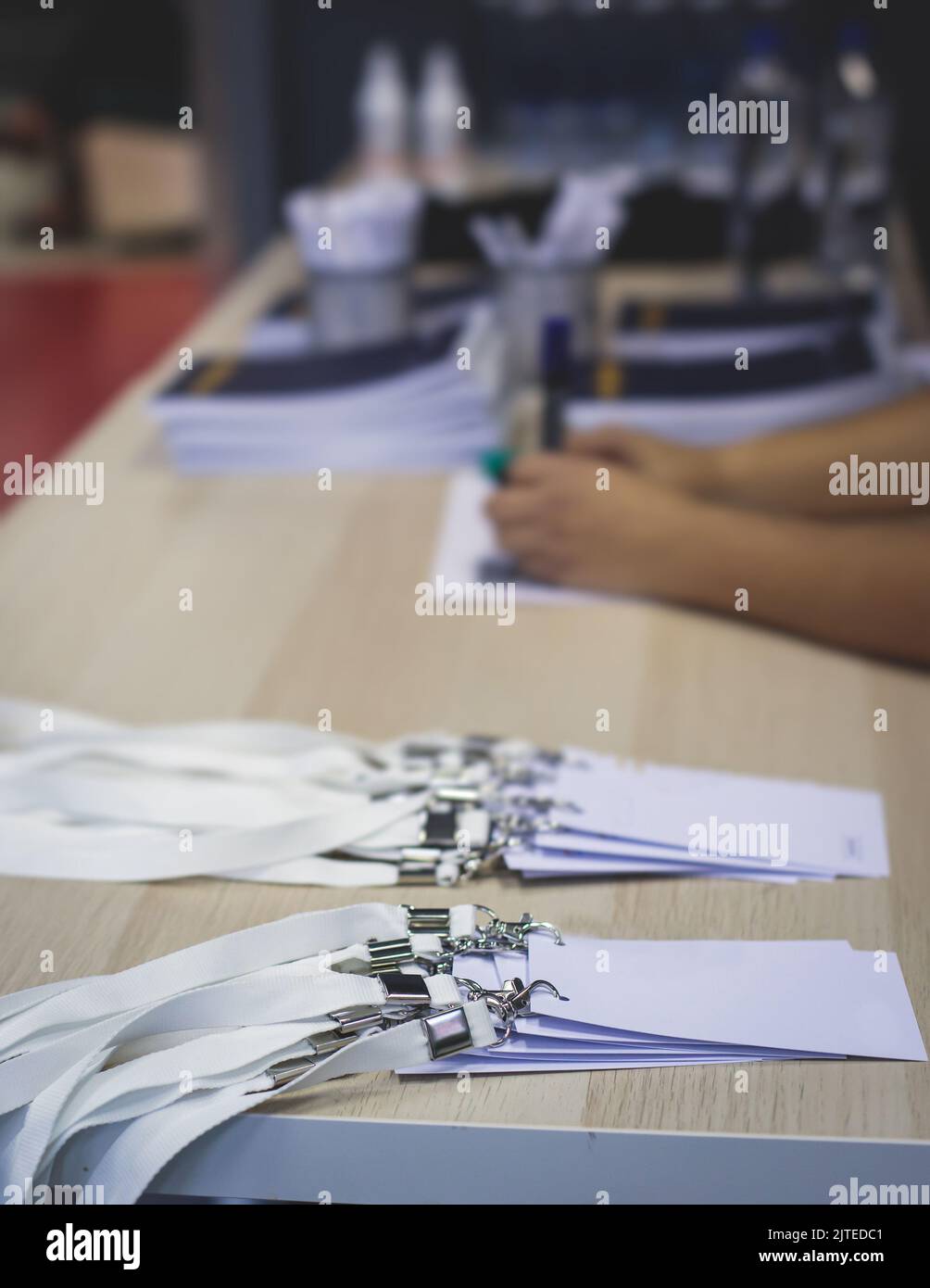 Process of checking in on a conference congress forum event ...