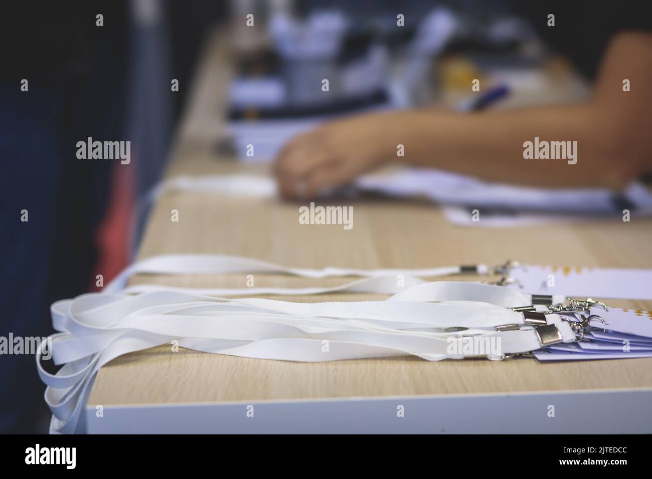 Process of checking in on a conference congress forum event ...