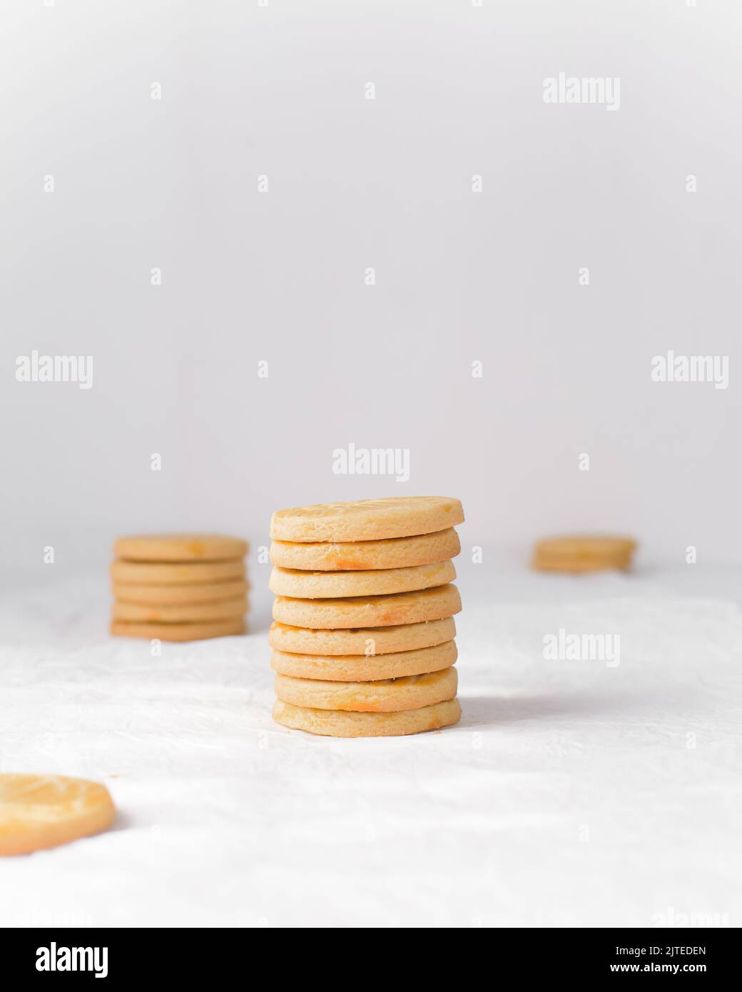 Sable Breton biscuits or stacked french butter cookies Stock Photo - Alamy