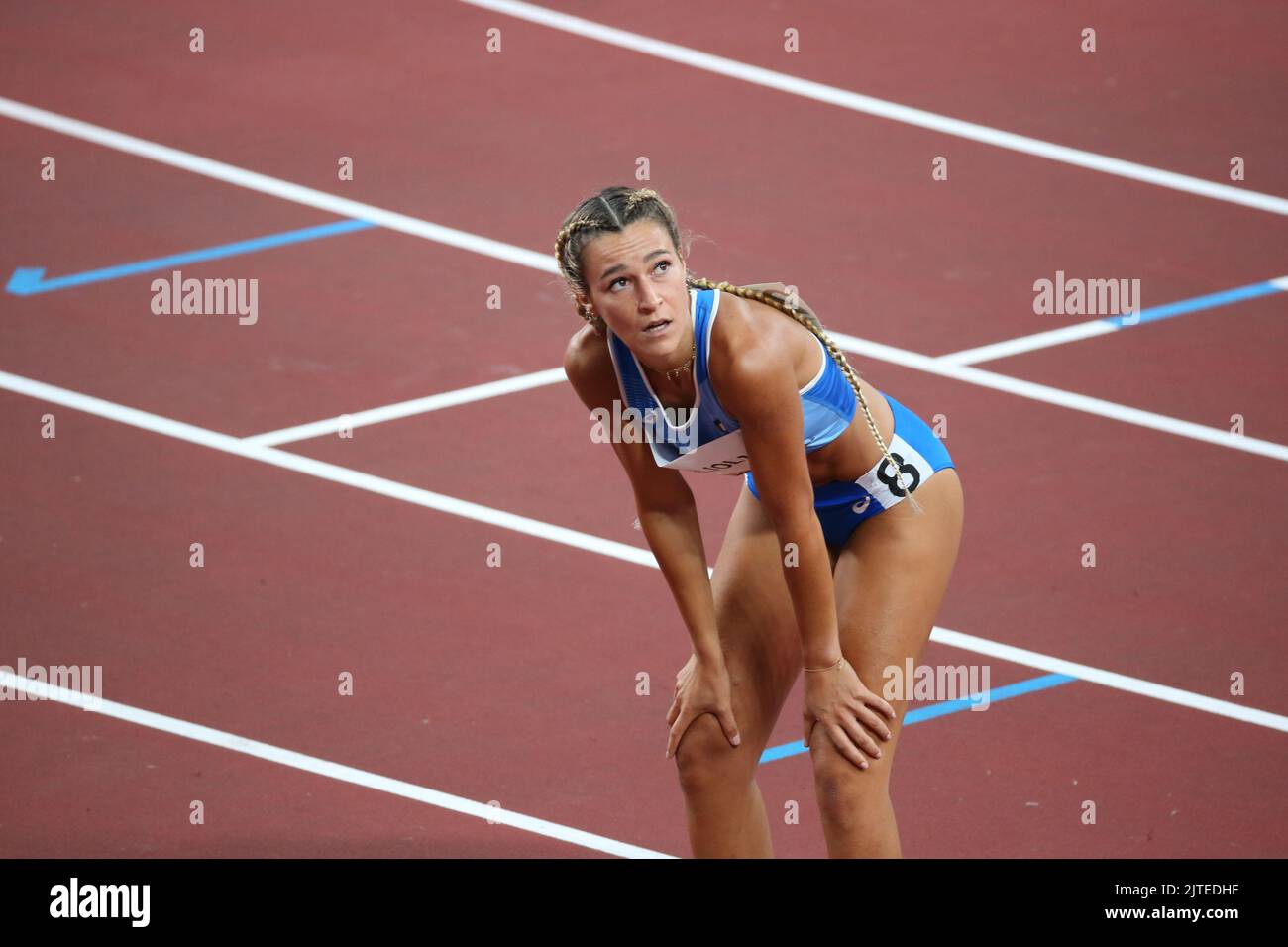 August 01st, 2021 - Tokyo, Japan: Luminosa Bogliolo of Italy sets a new ...