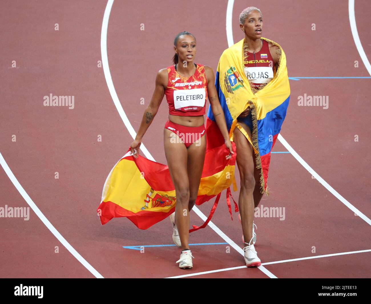 August 01st, 2021 - Tokyo, Japan: Ana Peleteiro of Spain (left) and ...