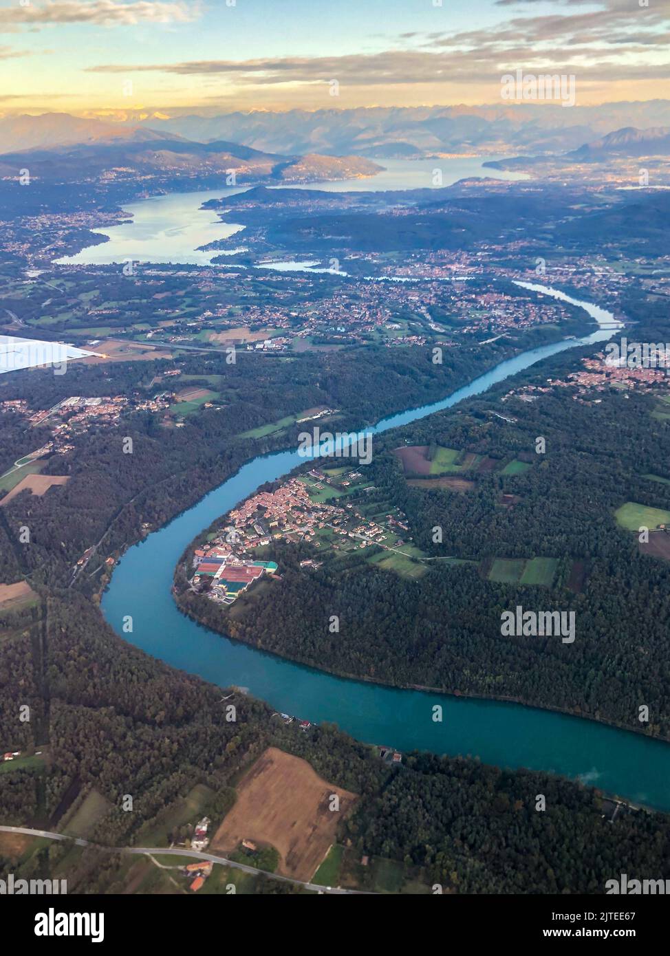 An aerial view of the landscape Stock Photo - Alamy