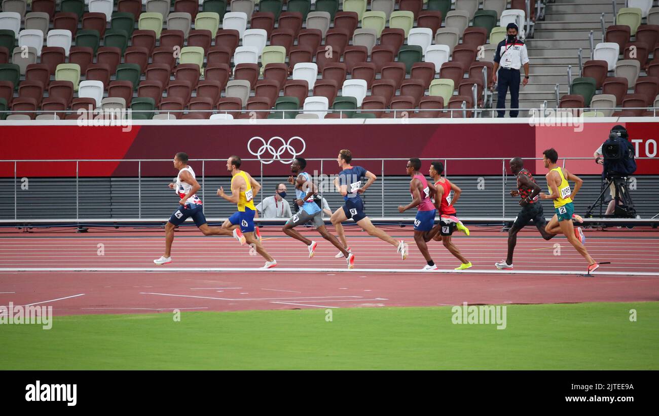 August 01st, 2021 - Tokyo, Japan: Men's 800m Semi-Final 3 at the Tokyo ...