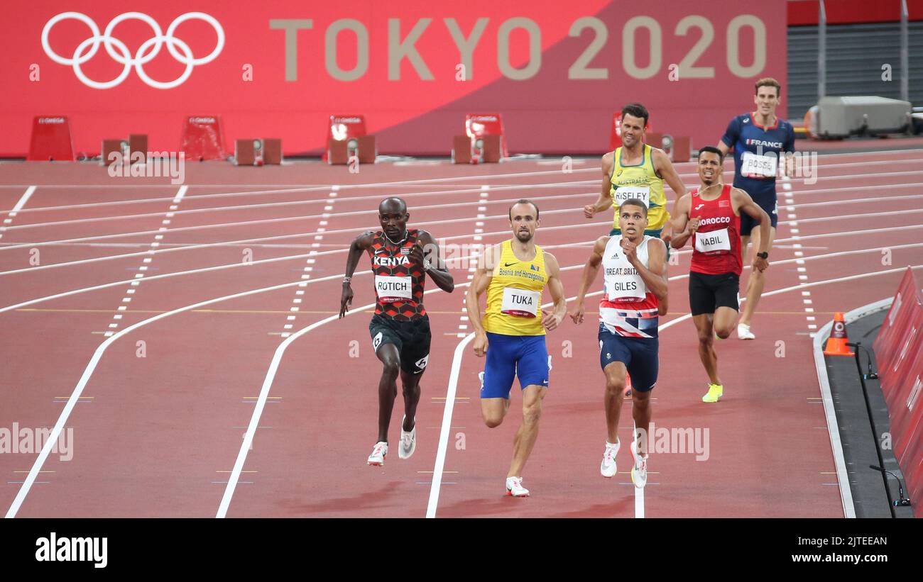 August 01st, 2021 - Tokyo, Japan: Ferguson Cheruiyot Rotich of Kenya ...