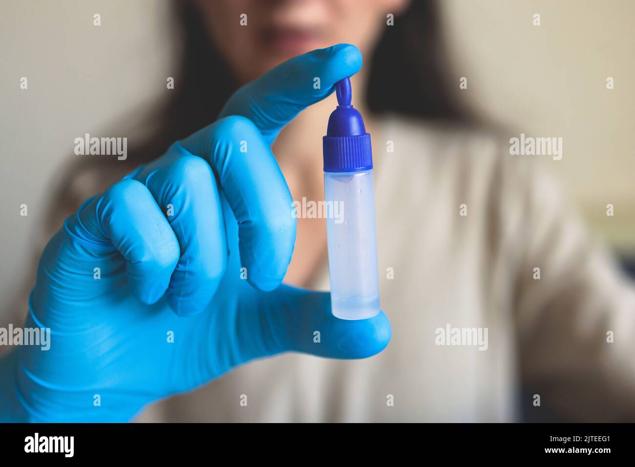 Process of express fast coronavirus covid Antigen AG PCR testing ...