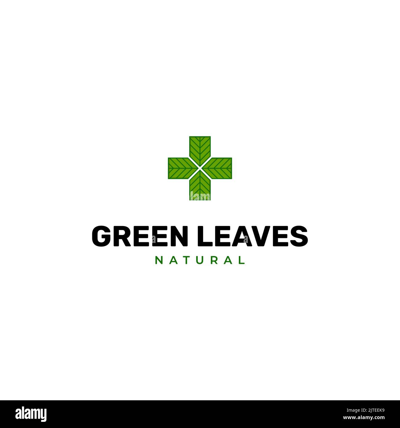 Medical eco logo icon design template with cross and plus. Vector sign ...