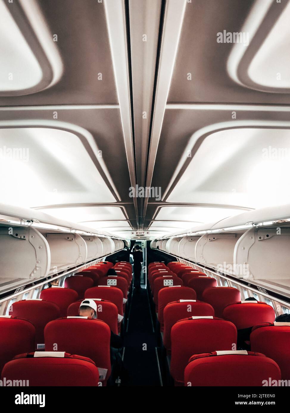 An inside view of the airplane Stock Photo - Alamy