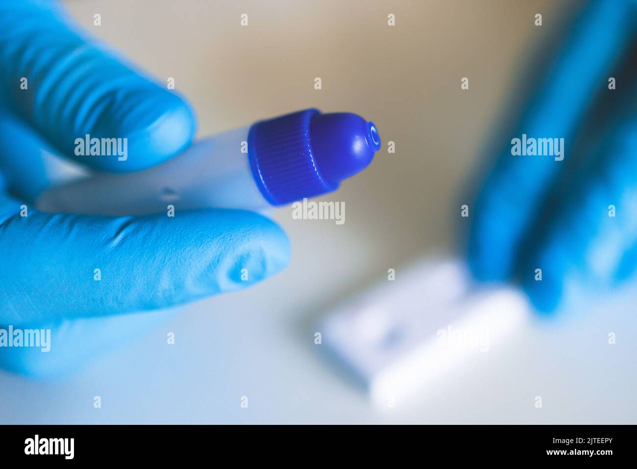 Process of express fast coronavirus covid Antigen AG PCR testing ...