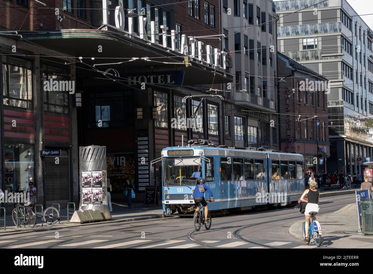 Oslo sentrum, downtown city centre, capital of Norway formerly known as ...