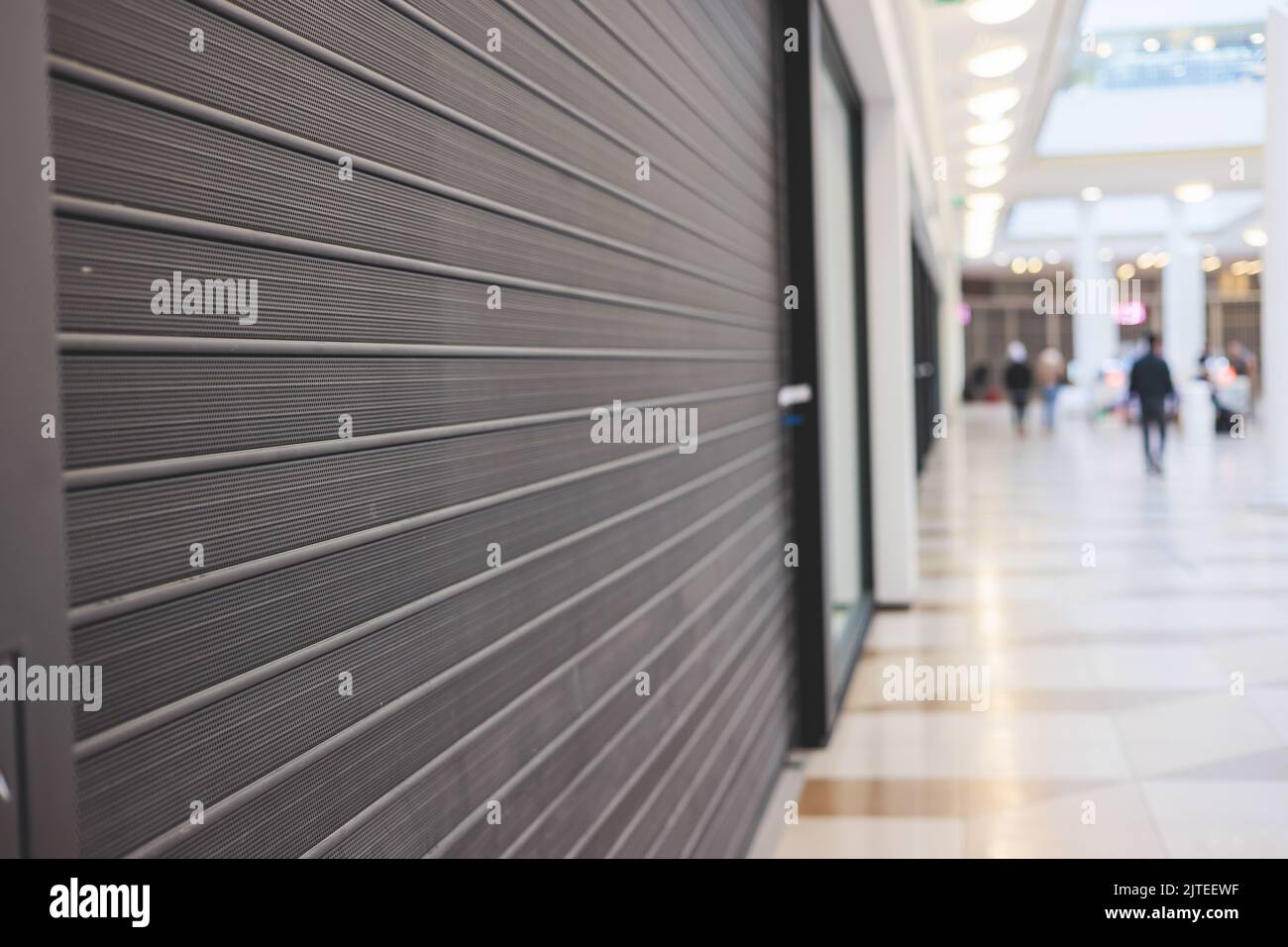 Stores show case in shopping mall closed due to sanctions, boycott and ...