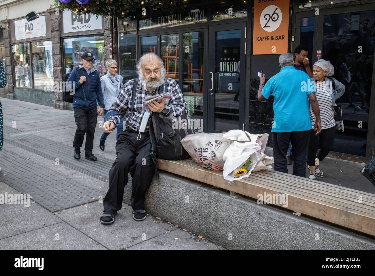 Oslo sentrum, downtown city centre, capital of Norway formerly known as ...