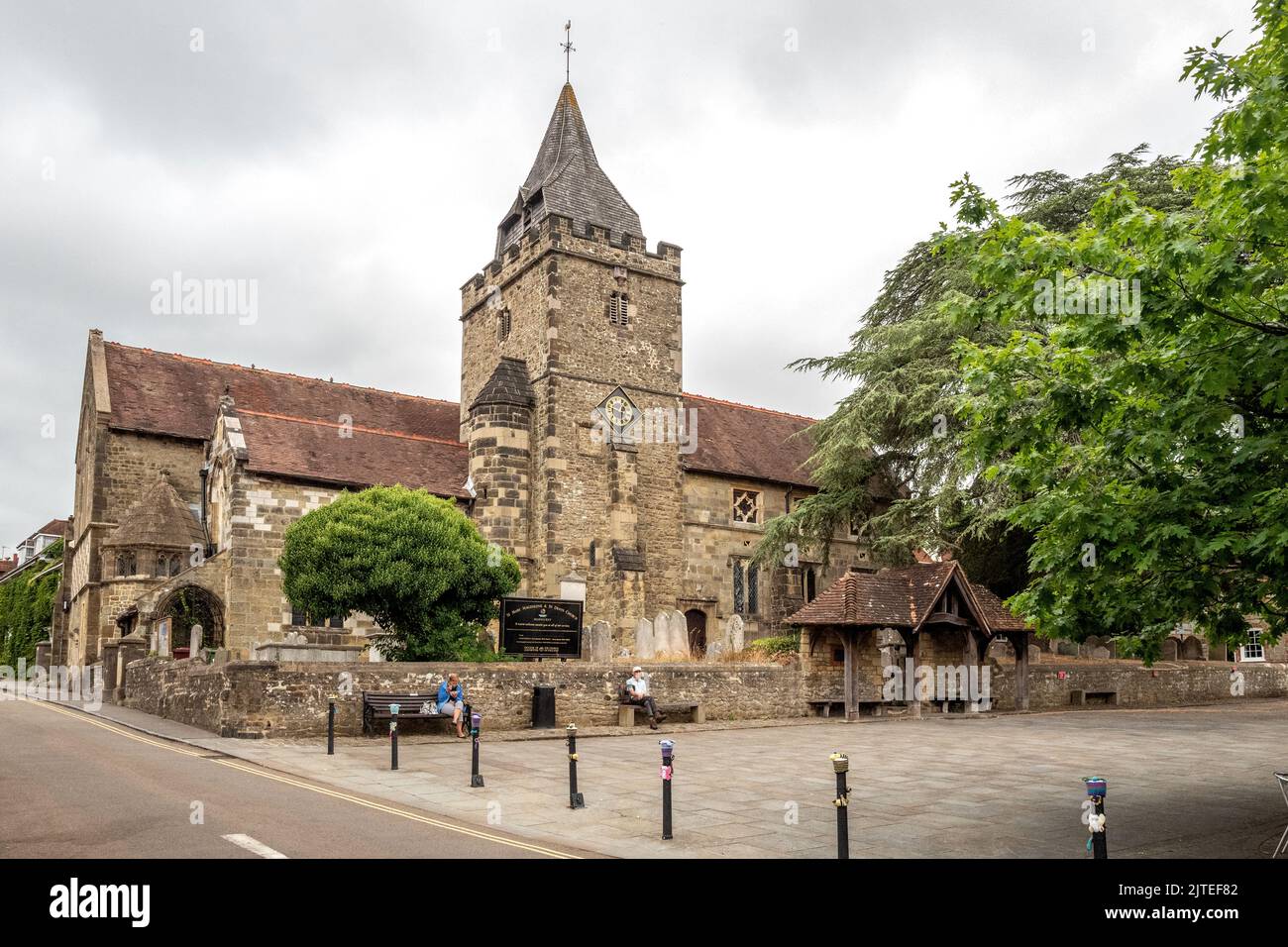 Midhurst, August 22nd 2022: St Mary Magdalene & St Denys Church Stock ...