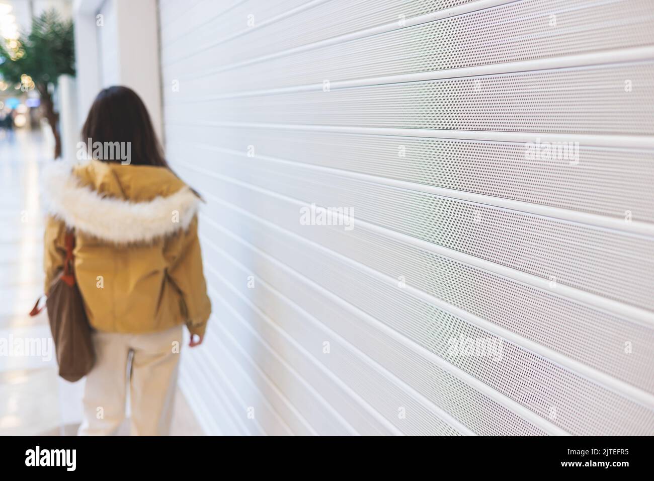 Stores show case in shopping mall closed due to sanctions, boycott and ...