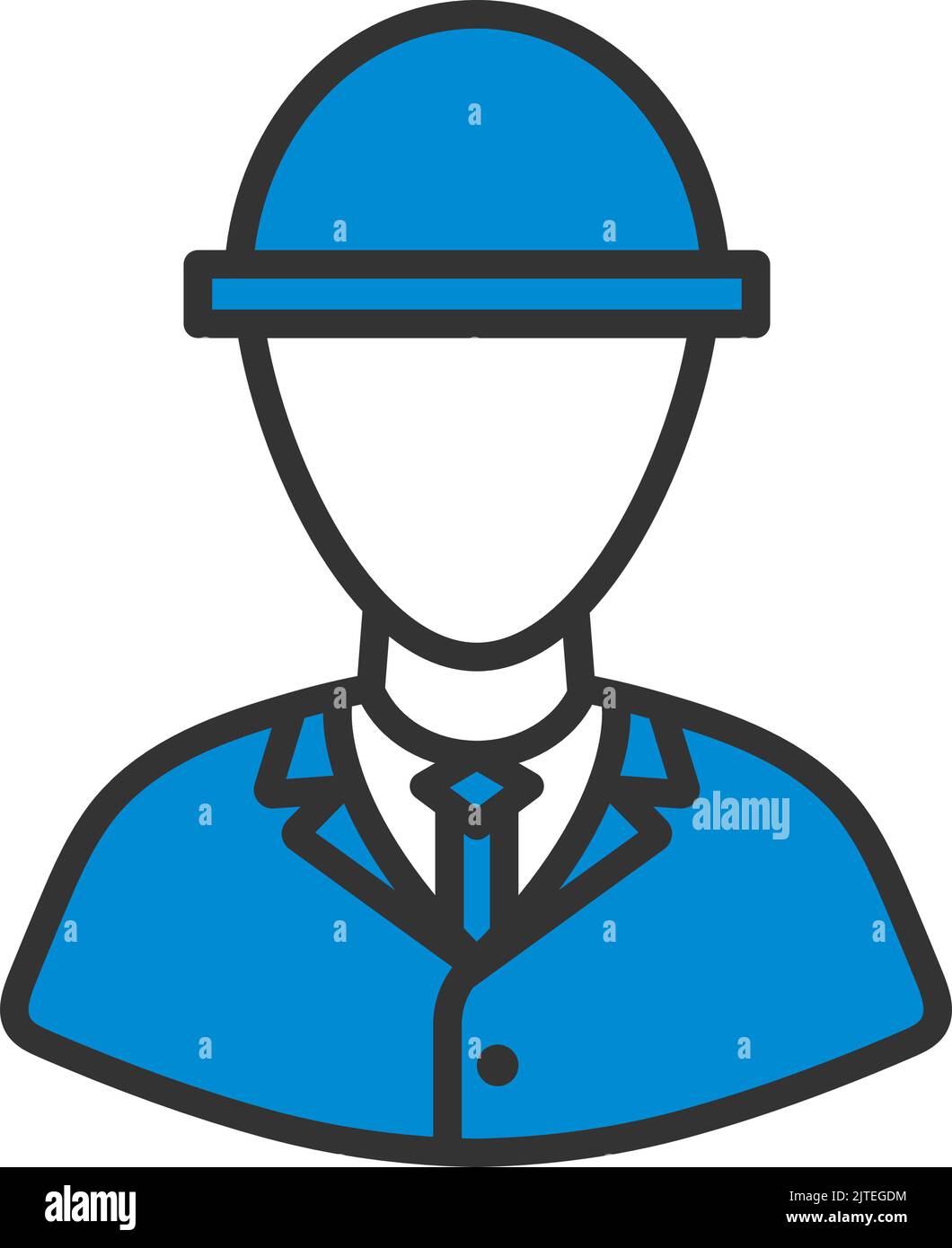 Electric Engineer Icon. Editable Bold Outline With Color Fill Design ...