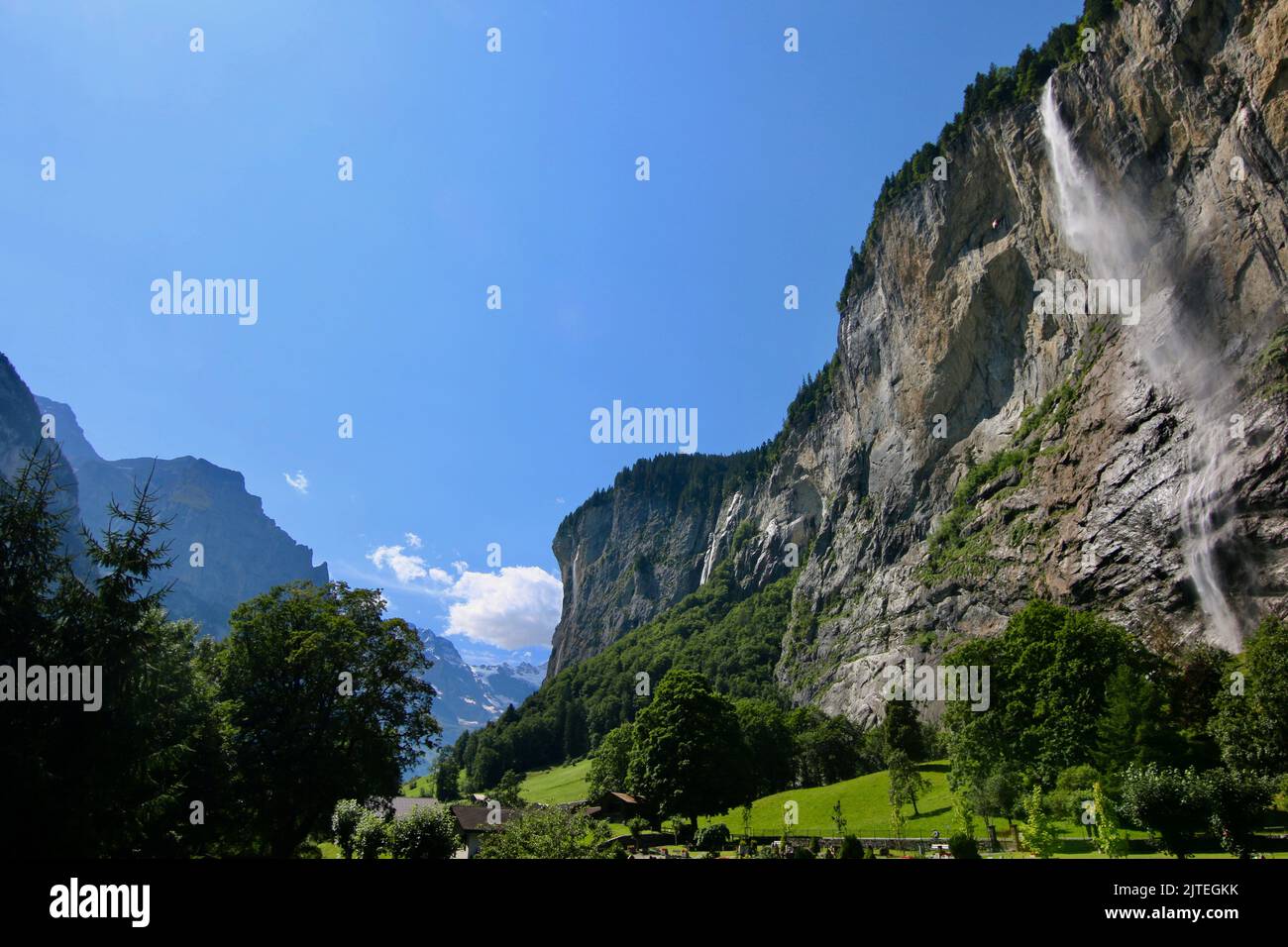 Lauterbrunnen valley Switzerland Stock Photo - Alamy