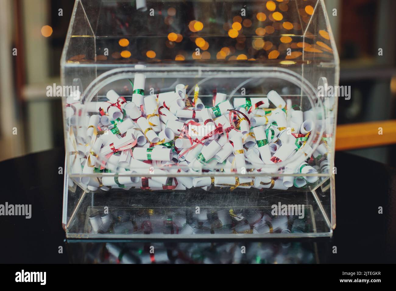 Process of prize drawings, extracting a winning numbers of lottery ...