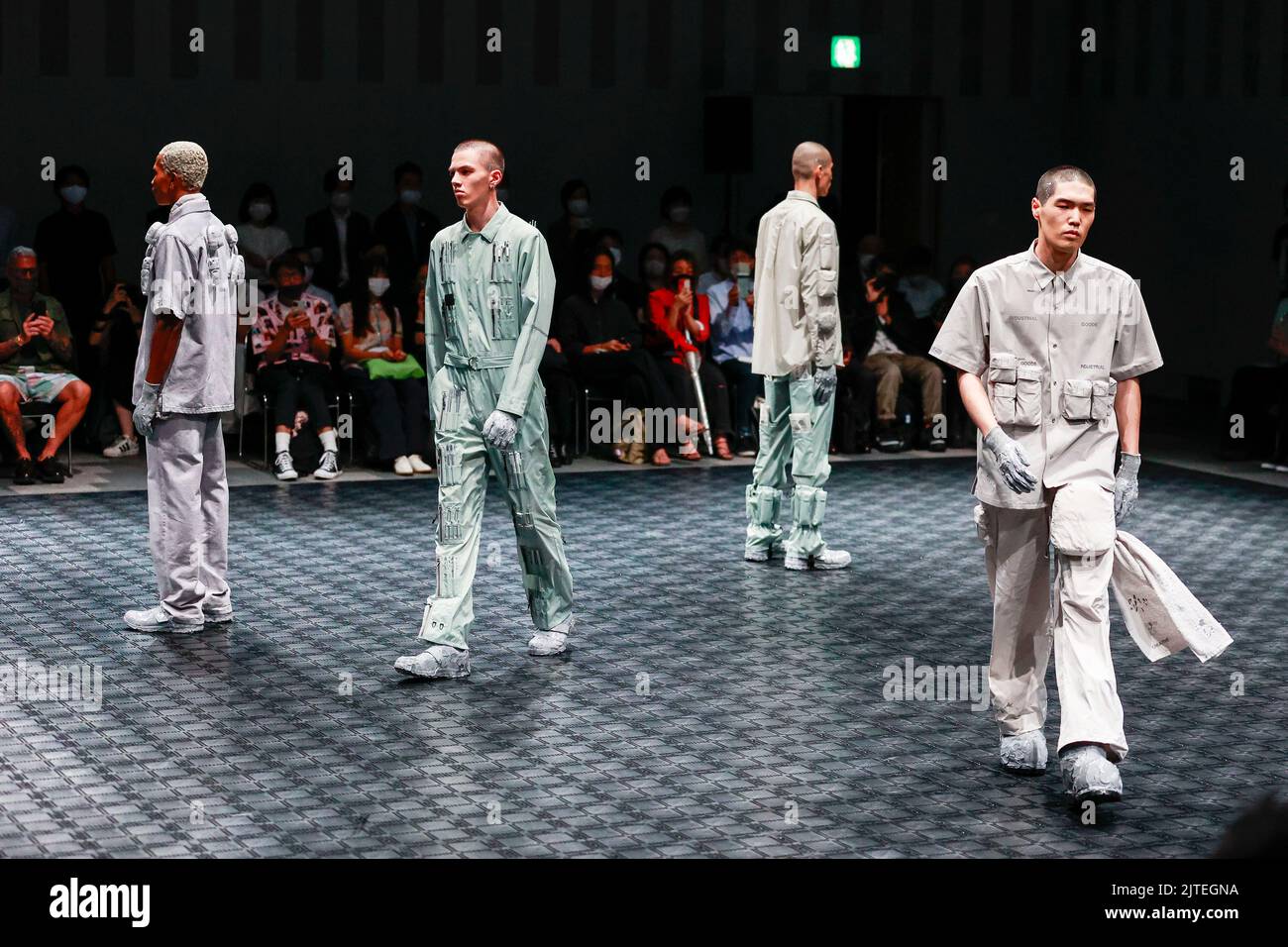 Tokyo, Japan. 30th Aug, 2022. Models wearing fashion brand HIDESIGN ...