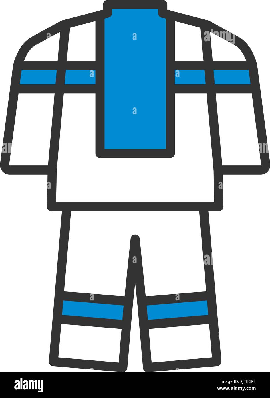 Fire Service Uniform Icon. Editable Bold Outline With Color Fill Design ...