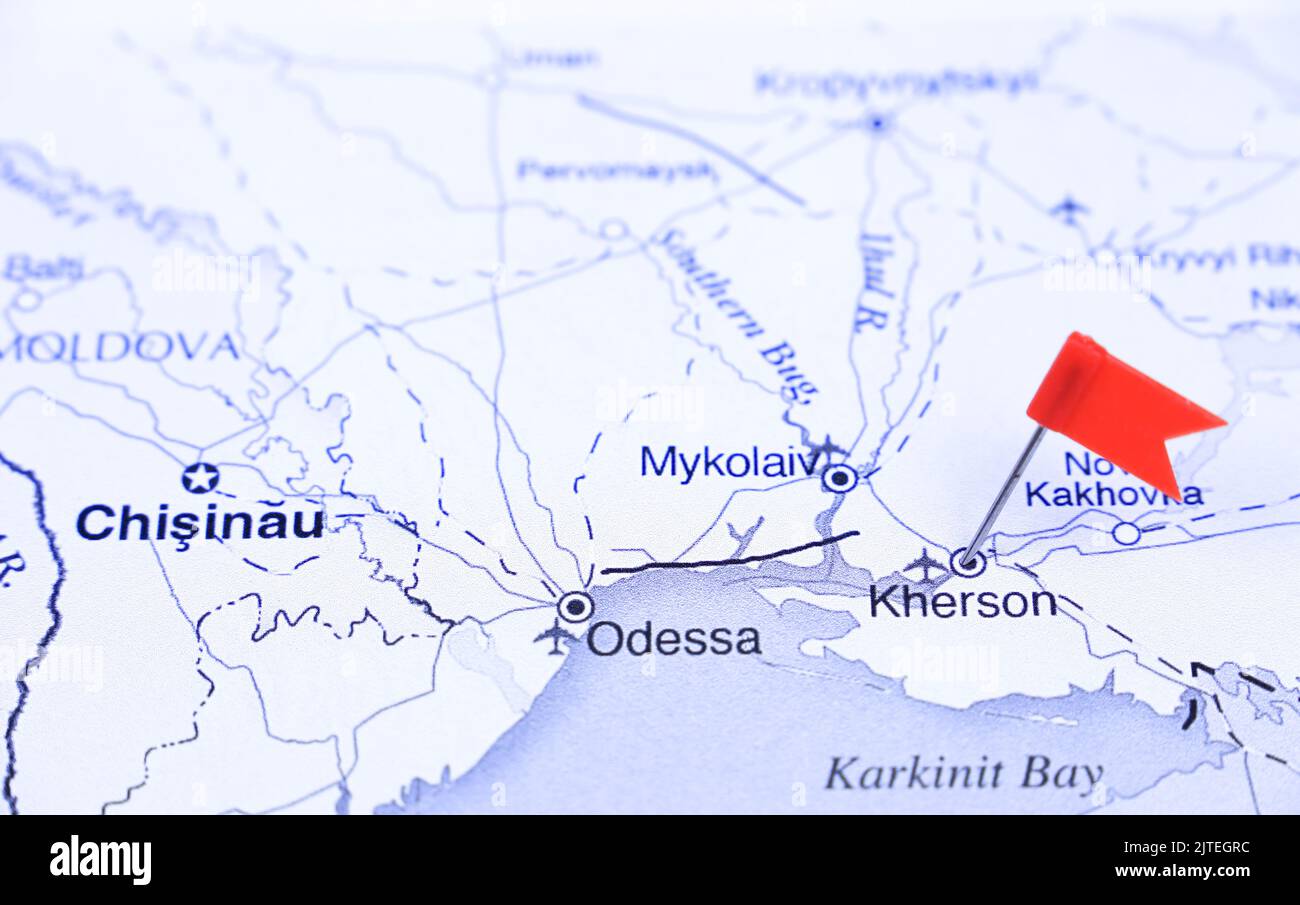 Kherson map hi-res stock photography and images - Alamy