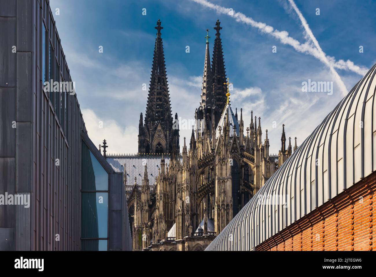 Cologne Cathedral viewed from rear, Cologne, Germany Stock Photo - Alamy