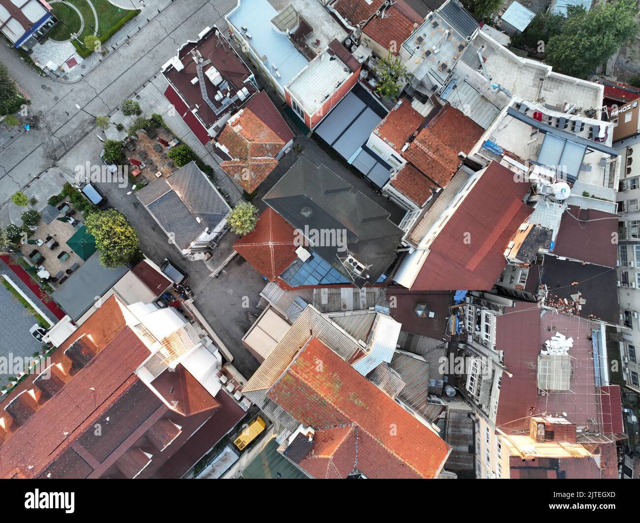 Istanbul, Turkey. Sultanahmet area with the Blue Mosque and the Hagia ...