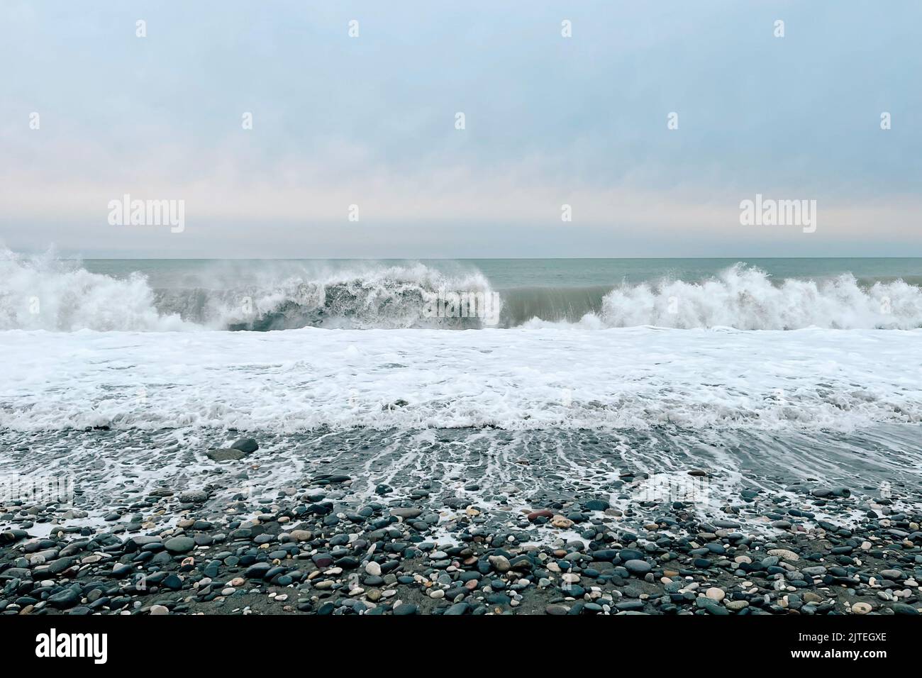 Perfect sea beach landscape Stock Photo - Alamy