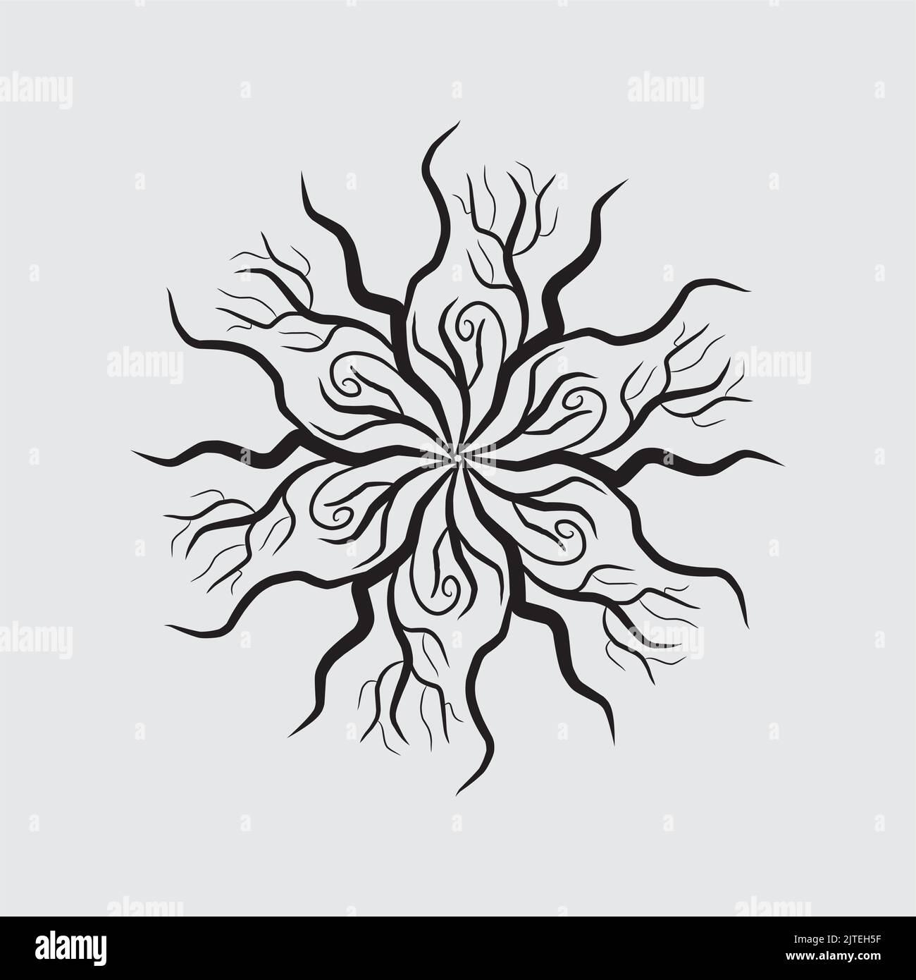 A vector illustration of beautiful line art Stock Vector Image & Art ...