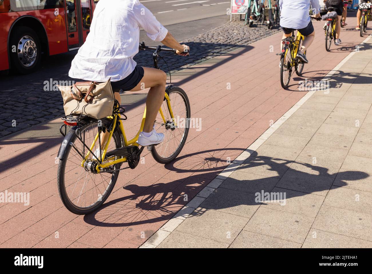 Woman rides bus in hi-res stock photography and images - Alamy