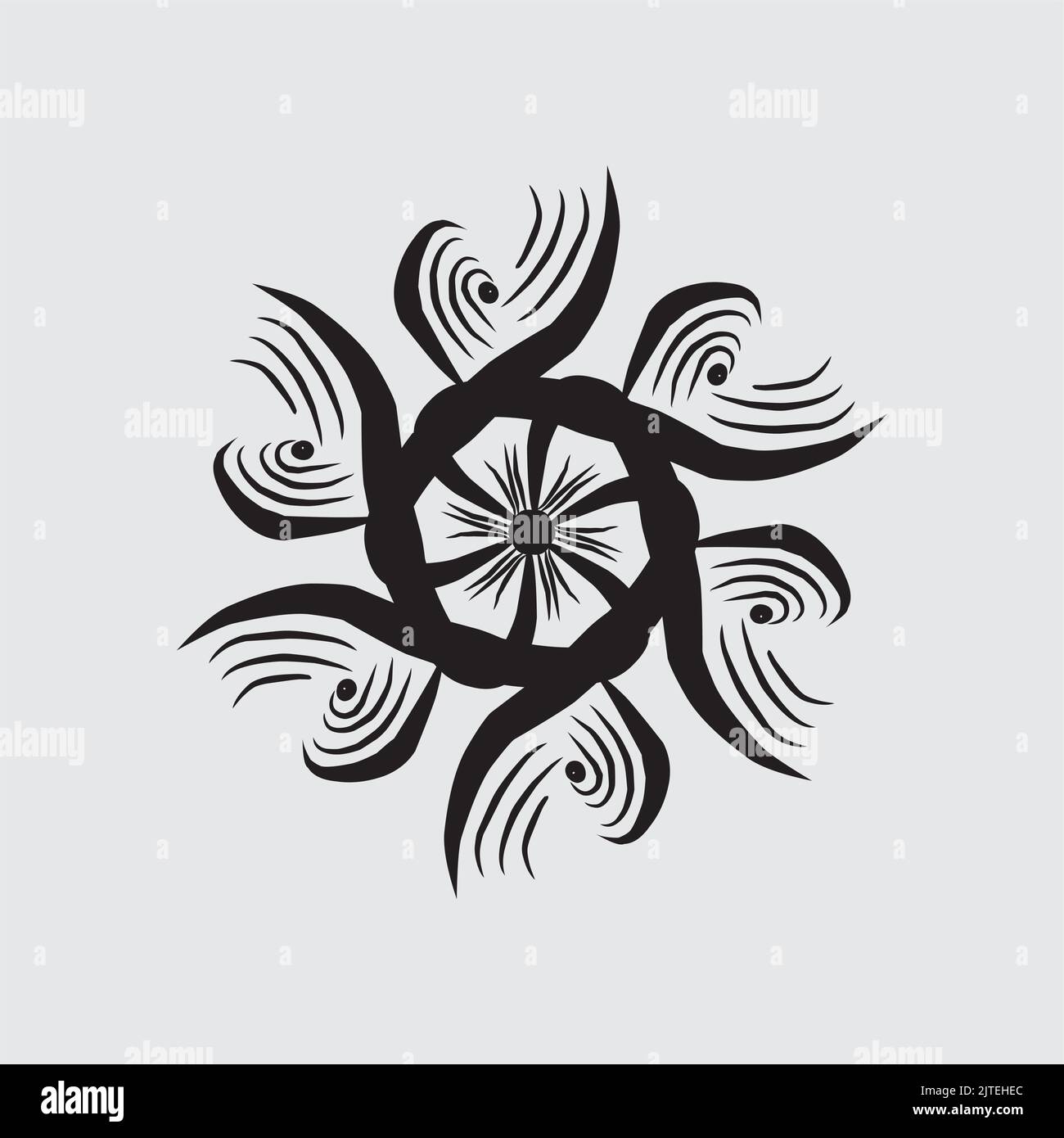 A vector illustration of beautiful line art Stock Vector Image & Art ...