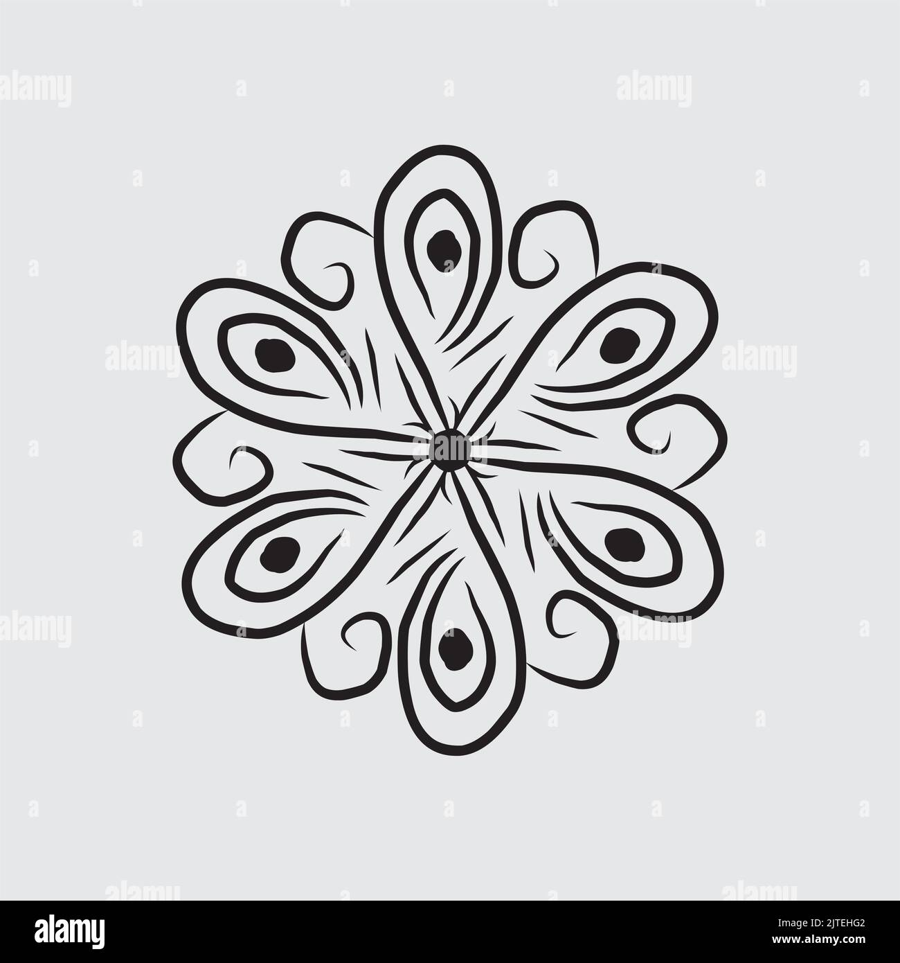 A vector illustration of beautiful line art Stock Vector Image & Art ...