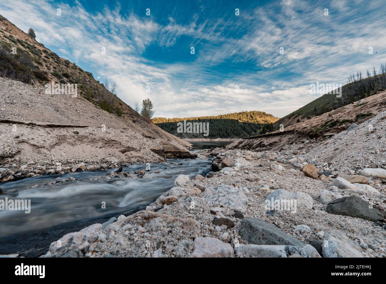 An aerial of Lake Piru, California Stock Photo - Alamy