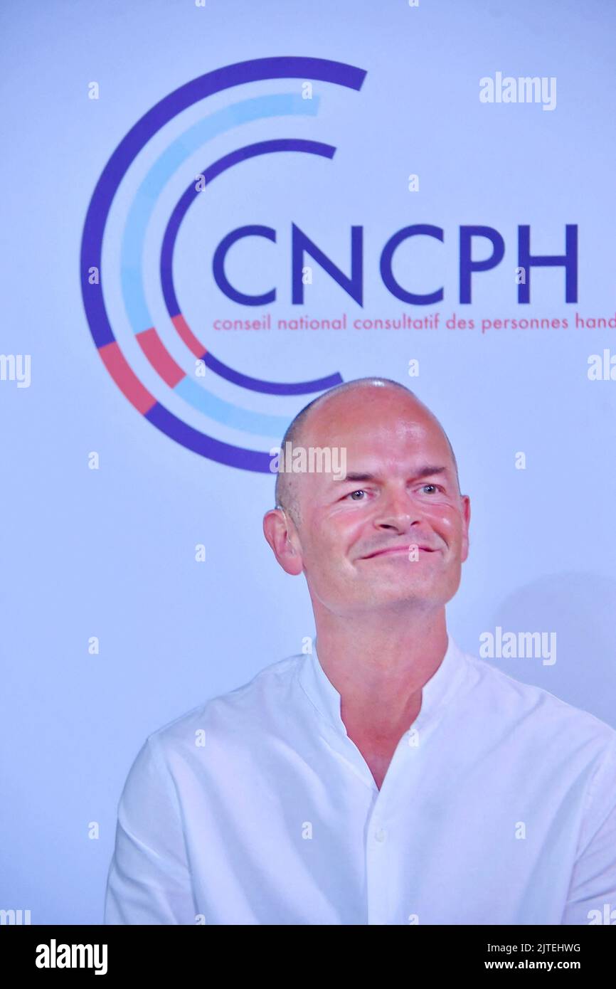 President of CNCPH, Jérémie Boroy attending the 3rd CNCPH summer ...